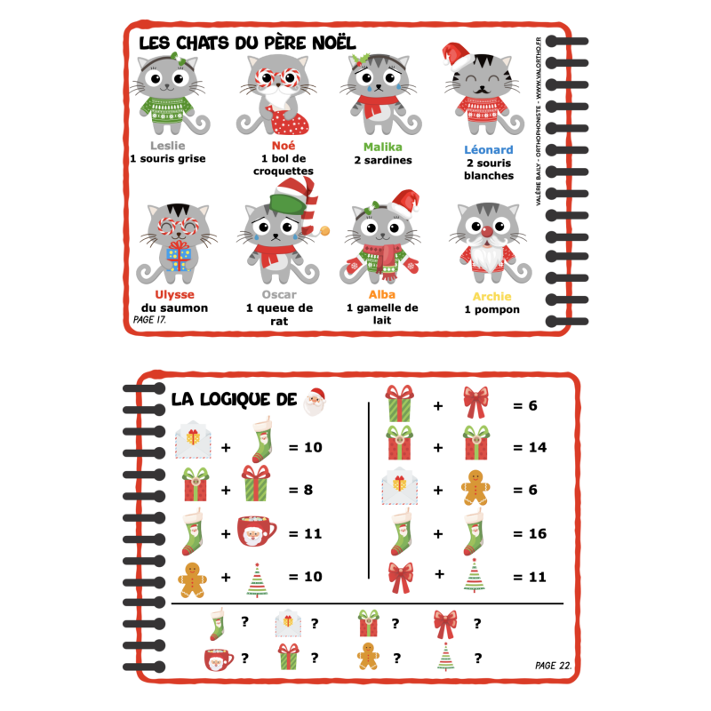 Mon livre d'exercices de Noël